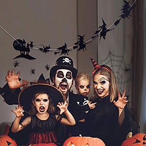 Black Witch Banner - Halloween Witch Banner, Witch Bunting(Witch Banner)