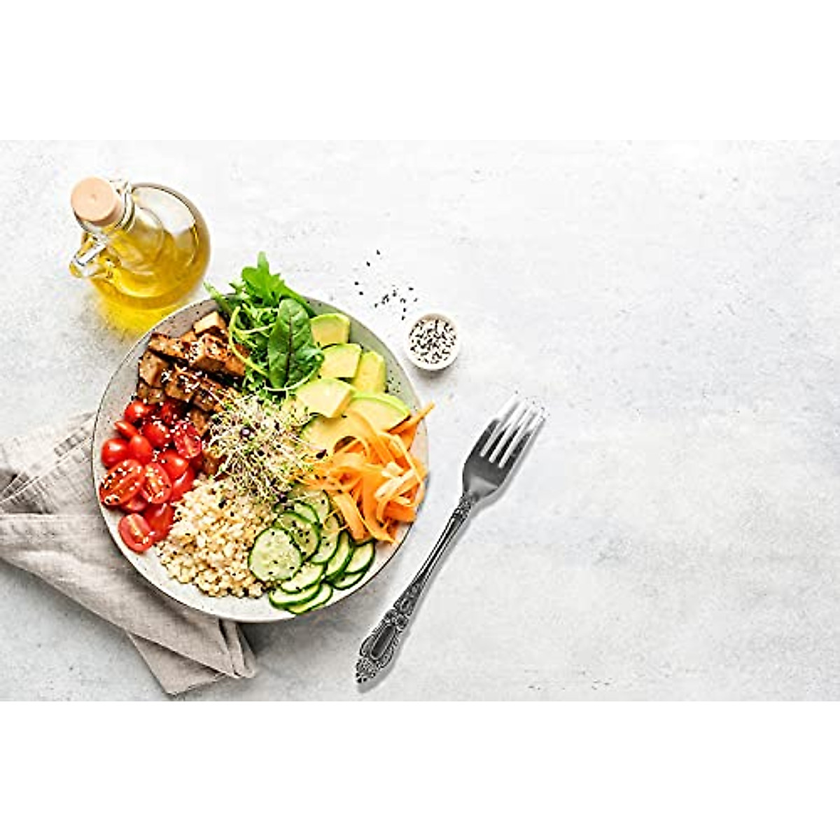 DecorRack Dinner Forks, Set of 12 Stainless Steel Table Forks, Flatware Everyday Silverware use for Home, or Restaurant