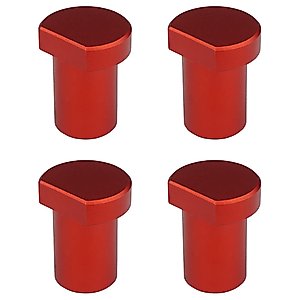 DDWT 4 Pack Aluminum Alloy Bench Dogs Woodworking Clamp for 3/4 Inch (19mm) Dog Hole (Red)