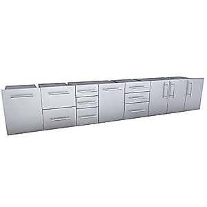 SUNSTONE DE-MD30 Designer Series Raised Style Height Single Drawer, 30" x 10", Stainless Steel