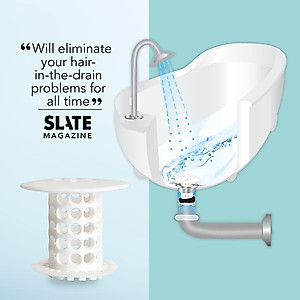 Floor Drain Filter Hair Collector Bathtub Socket Sink - N/A White