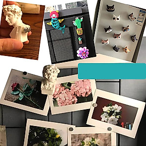 SYHL 20Pcs 20x1mm（7.87X0.04in） Refrigerator Premium Brushed Nickel Fridge, Office Magnets...