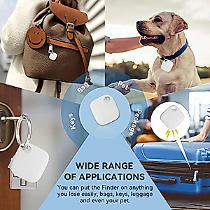 SmartTag 2022 Keys Finder and Item Locater for Luggage, Pets, Bags, Keys and More, 400 ft Range and 1 Year Replaceable Battery,iOS Coordinate Locator.
