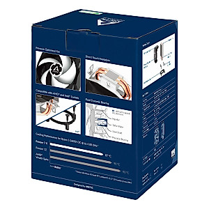 ARCTIC Freezer 7 X - Compact Multi-Compatible CPU Fan, 100 mm PWM CPU Air Cooler, Compatible with Intel & AMD Sockets, Intel LGA 1700, 300-2000 RPM (PWM Controlled), Pre-Applied MX-4 Thermal Paste