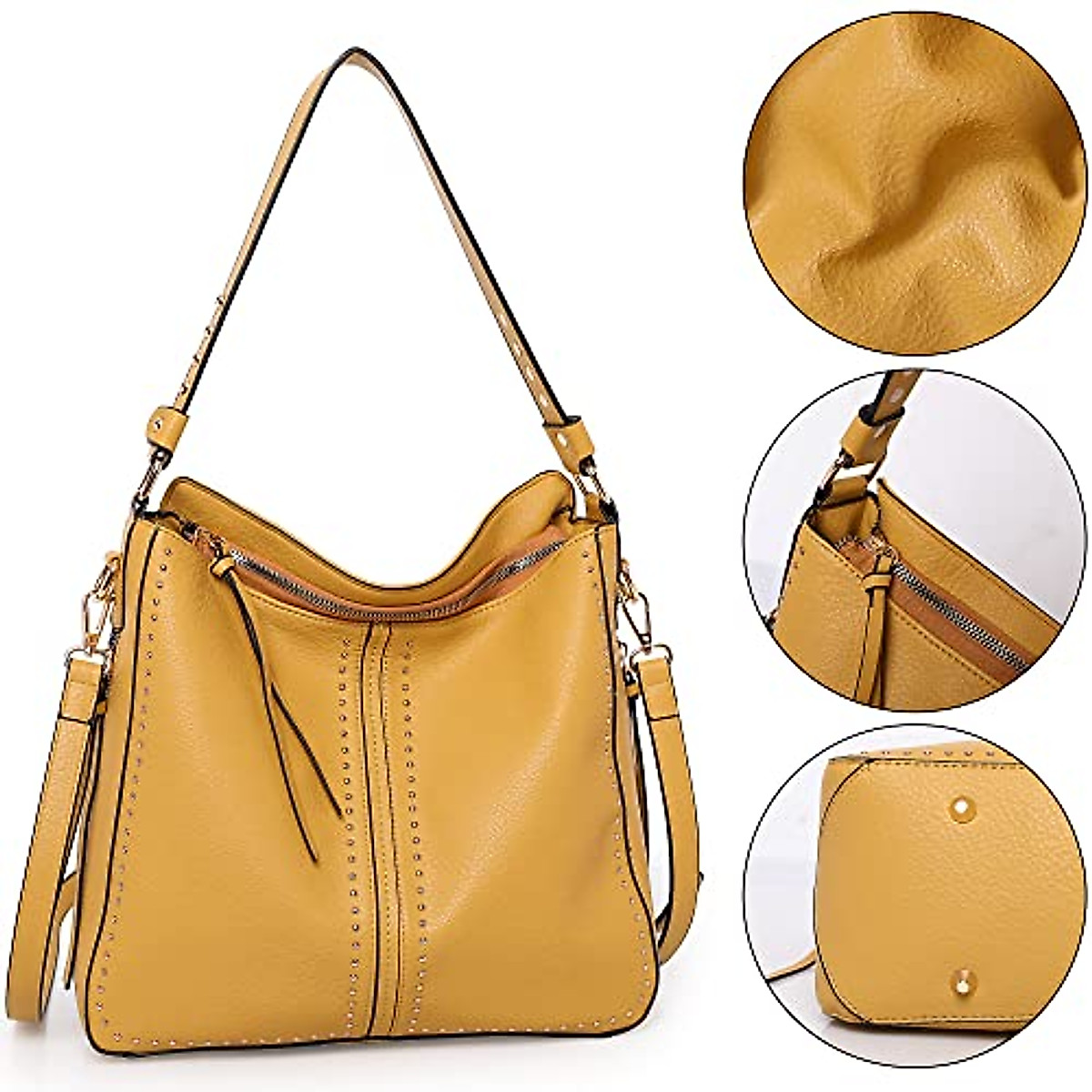 Montana West Hobo Bag for Women Large Vegan Leather Purses and Handbags Tote Bags Crossbody Shoulder Bag with Holster MWC-G1001MSTD