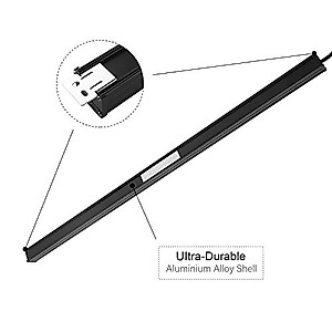 Long Heavy Duty 16 Outlet Large Metal Garage Workshop Multi Wide Industrial Power Strip. 6FT Cord 15A, 125V, 1875W (Black)