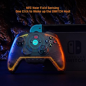 BIGBIG WON Wireless Switch Controllers for Nintendo Switch/PC Windows/Android/IOS, Bluetooth Wired PC Game Controller With 6-Axis Gyro/Vibration/Turbo/NFC/Wake-Up, Gaming Controller with Charging Dock