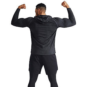 NELEUS Men's 3 Pack Dry Fit Running Shirt Long Sleeve Workout Athletic Shirts with Hoods,5071 Dark Grey,Light Grey,Slate Grey,US L,EU XL