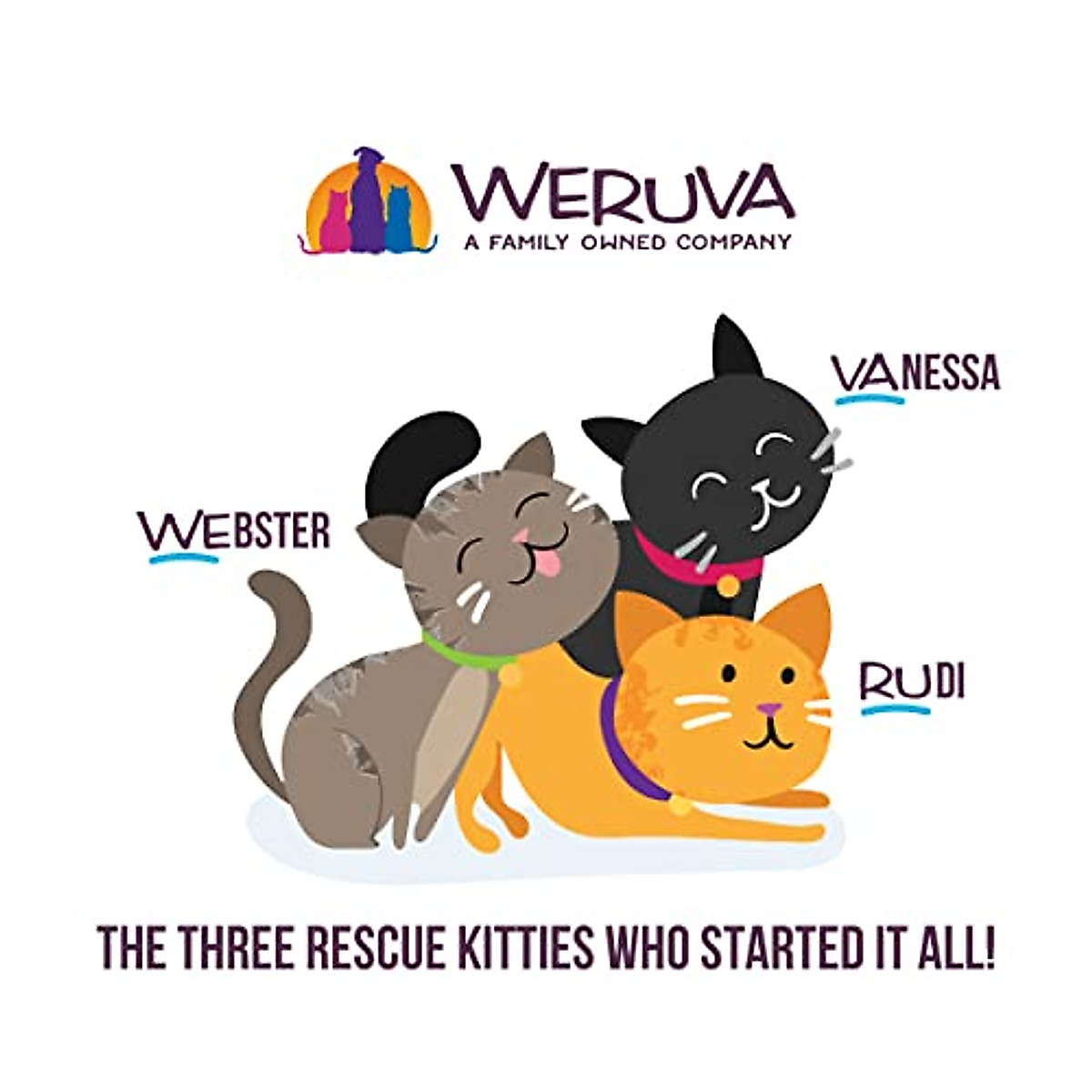 Weruva Slide N' Serve Paté Wet Cat Food, The Showcase Chowdown Slide N' Serve 2.8oz Pouch Variety Pack of 16, Multi Color