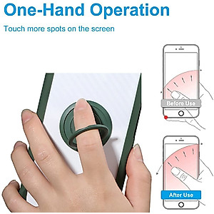 Case for Realme 7 PRO Case Compatible with Realme 7 PRO Phone Case PC backplane + Silicone Soft Frame Cover [360 Metal Ring, Magnetic Car Mount] CSKB-LV