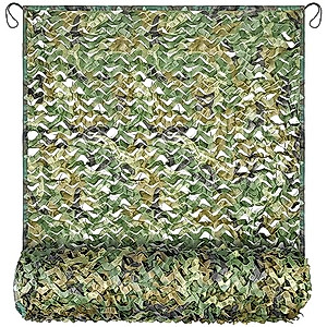 iunio Camo Netting, Camouflage Netting, with Mesh Backing, Military Nets, Army Sunshade Net, Lightweight, Durable, for Hunting, Duck Blind, Car Cover, Photograph, Party Decoration,Camping