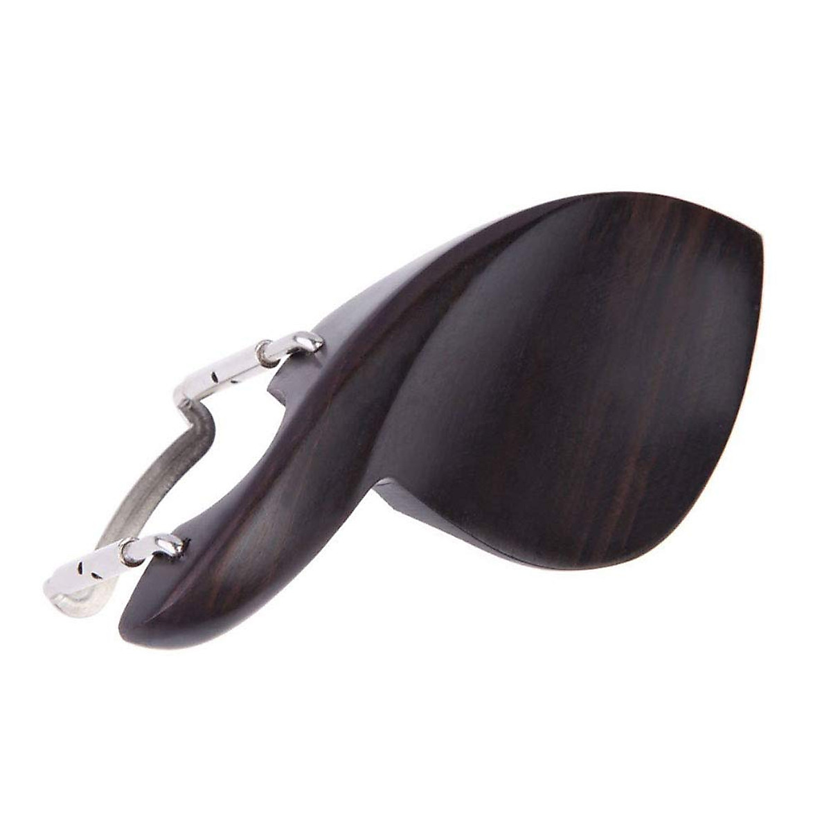 Jiayouy Violin Ebony Chin Rest with Standard Bracket for 4/4 Violin - Center Mount