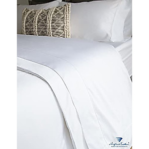 Highland Feather 100% Pure Cotton Duvet Cover – 300 Thread Count, Long-Staple Combed Cotton Best-Bedding Sheets for Bed, Breathable, Soft & Silky Sateen Weave