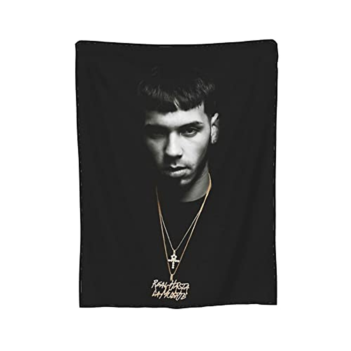 ISHAANAV Anuel Music and AA Throw Blanket for Couch Sofa Fluffy Microfiber Fleece Throw Soft, Cozy, Lightweight Anuel Music and AA