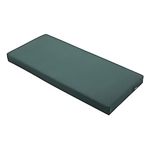 Classic Accessories Ravenna Water-Resistant 48 x 18 x 3 Inch Outdoor Bench/Settee Cushion, Patio Furniture Swing Cushion, Mallard Green