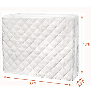Bekith Indoor Air Conditioner Cover Defender, AC Cover for Inside Window Unit 17 x 13 x 3.5 inches(L x H x D), White