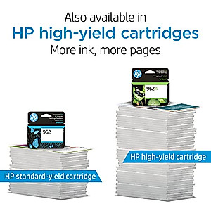 Original HP 962 Black, Cyan, Magenta, Yellow Ink Cartridges (4-pack) | Works with HP OfficeJet 9010 Series, HP OfficeJet Pro 9010, 9020 Series | Eligible for Instant Ink | 3YQ25AN