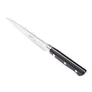 Mercer Culinary MX3 Premium San Mai VG-10 Steel Core Blade Petty Knife, 120mm 5 Inch,Black