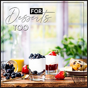 Vikko 5.2 Ounce Small Juice Glasses, Kids Small Drinking Glasses, Tasting Glasses, Small Glass Cups, Thick and Durable Juice Cups, Kids Glass Cups, Heavy Base Juice Glass, Small Glasses Set of 6