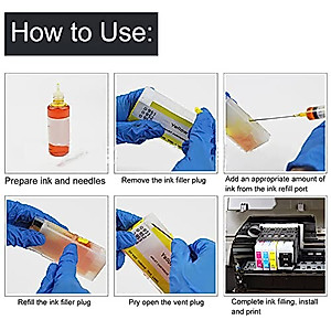 Walfront 4Pcs Ink Cartridge Printer Ink Cartridge for Officejet Pro 251dw 276dw 8100 8600 8610 8620 8630 8640 8650 Printers