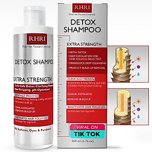Detox Shampoo For Product Build up: Detoxify & Regrow with Our Clarifying Shampoo - Nourishes Follicles, Soothes Scalp Irritation - For All Hair Types