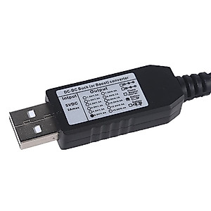 TINGLI USB Power Supply Cable for AA Battery,Replace 3AA 4.5V Battery,Reusable Batteries for Clocks, Toys, Holiday Lights, Fans, LEDs(Separable) Black