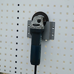 bjsdkff Angle Grinder Holder Tool Wall Mount Bracket, Angle Grinder Storage Rack for Angle Grinders, Cutters, Polishers, Impact Wrench Wall Holder 2 pieces