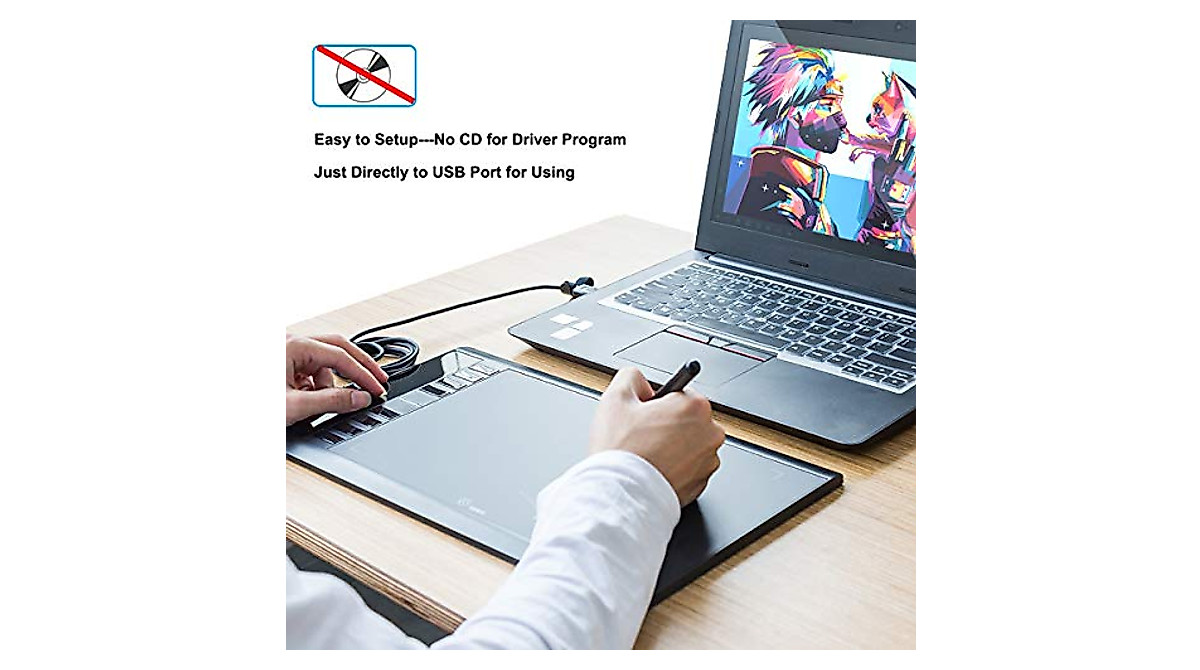 UGEE M708 10x6" Drawing Tablet - Precision & Performance