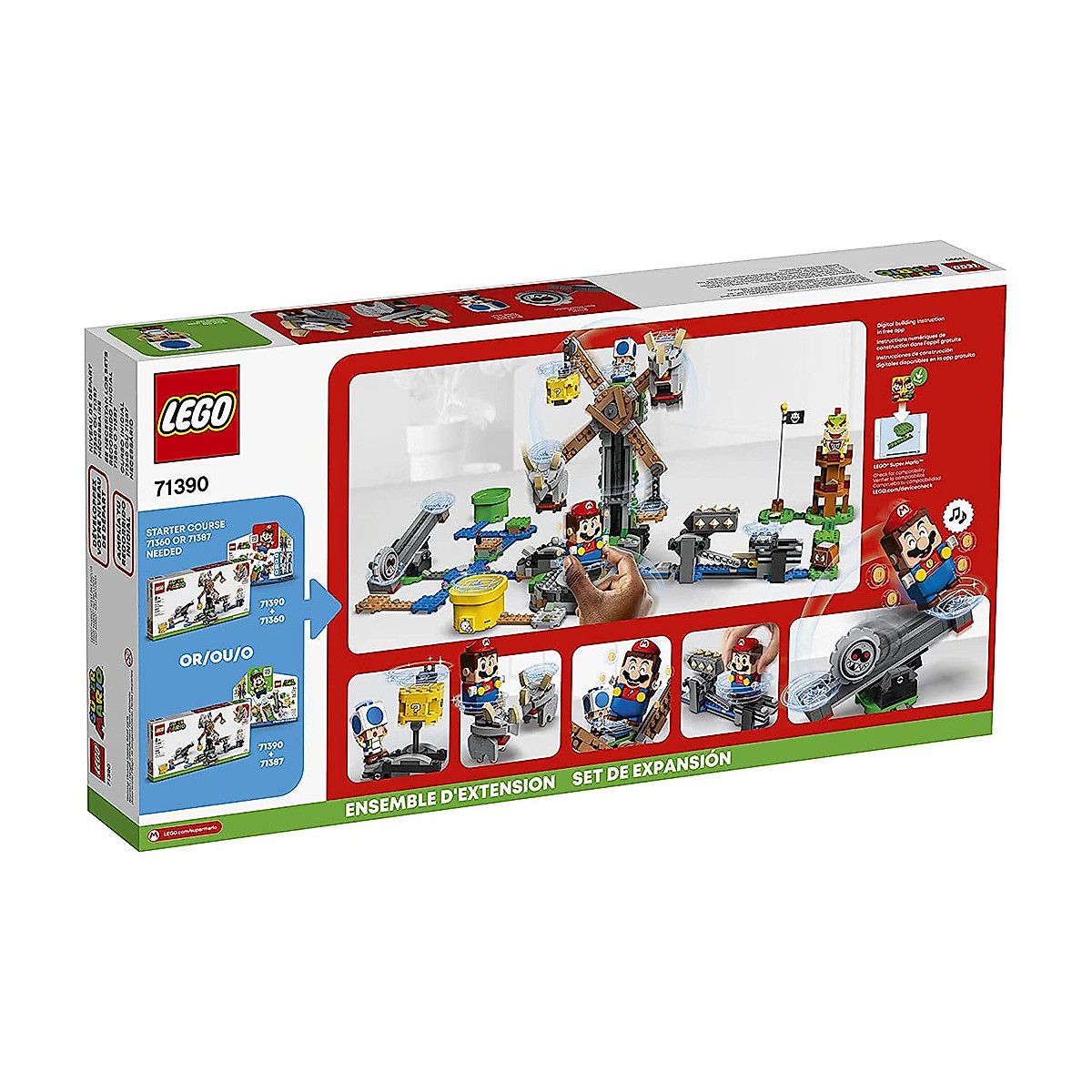 LEGO Super Mario Reznor Knockdown Expansion Set 71390 Building Kit; Collectible Toy Playset for Kids; New 2021 (862 Pieces)