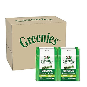 Greenies Original Teenie Natural Dental Care Dog Treats, 72 oz. Pack (260 Treats)