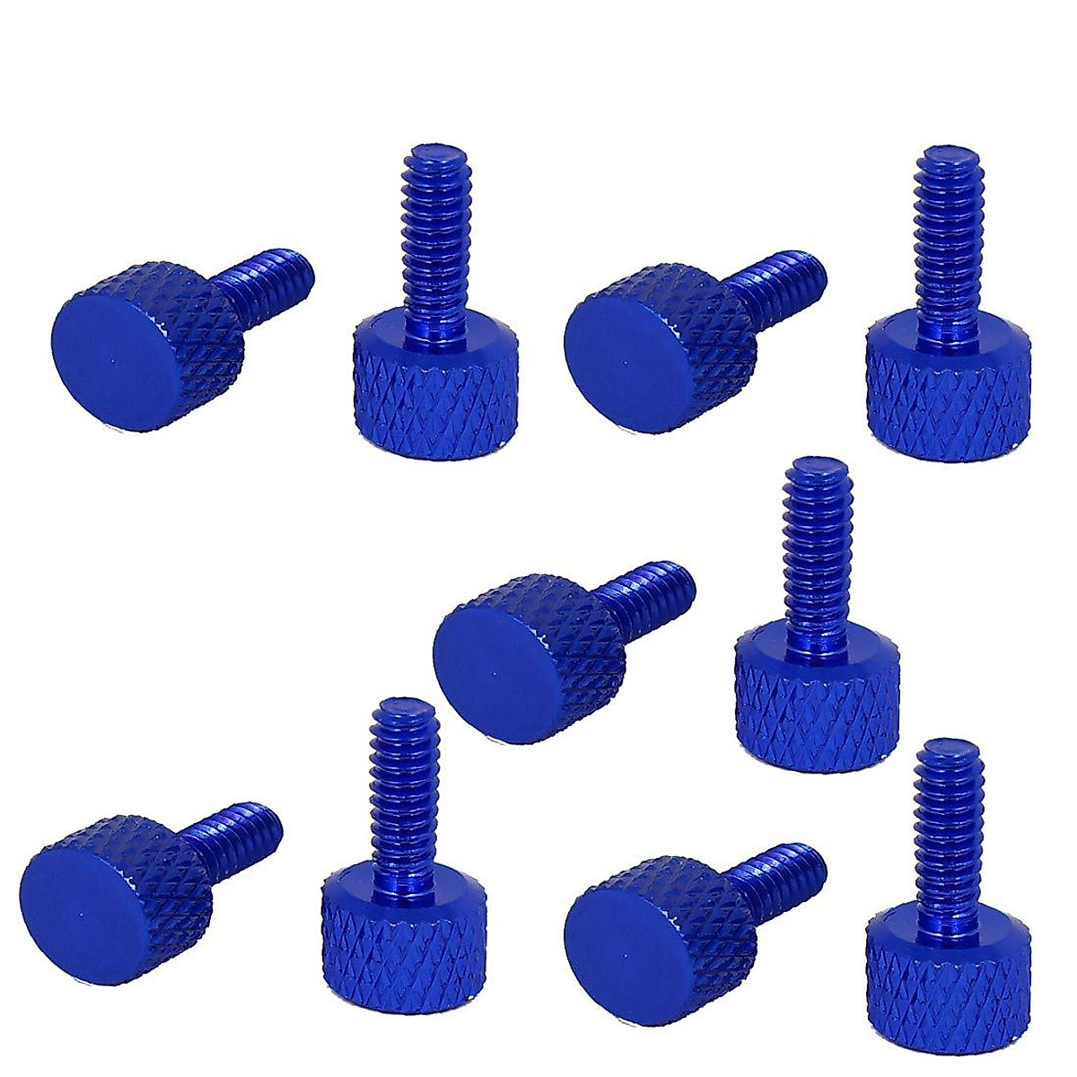 New Lon0167 Computer Graphics Featured Card Round Head reliable efficacy Knurled Thumb Screws 6#-32 10pcs(id:f32 30 f6 450)
