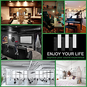 BUBOS Art Acoustic Panels,48“x12”inch Premium Acoustical wall panel,Better than foam, Decorative Sound Absorbing Panel for walls, Studio Acoustic Treatment. Soundproof wall panel