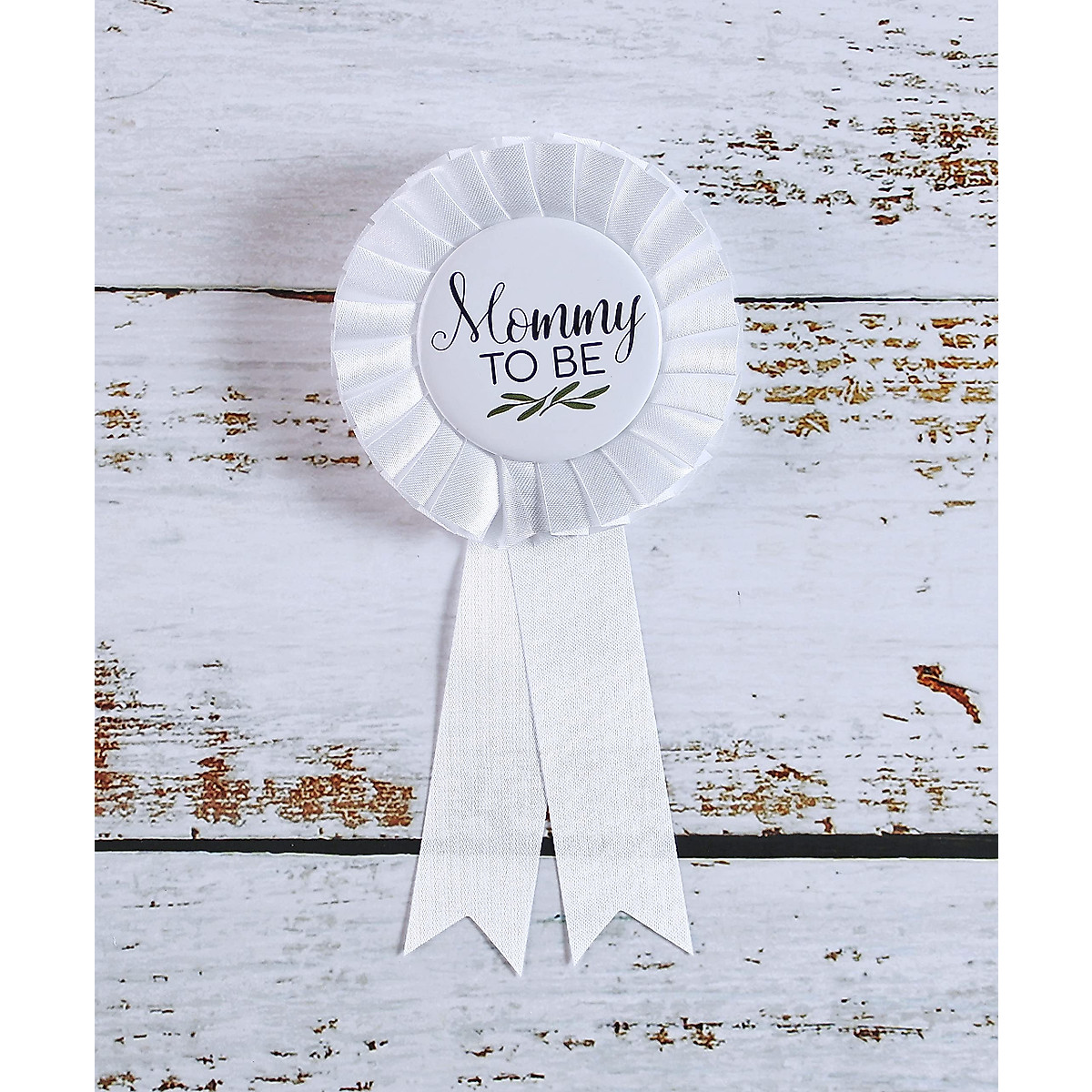 HAPPYLAND Baby Shower Decorations Tinplate Badge Mommy to Be and Daddy to Be Baby Shower Gender Reveal