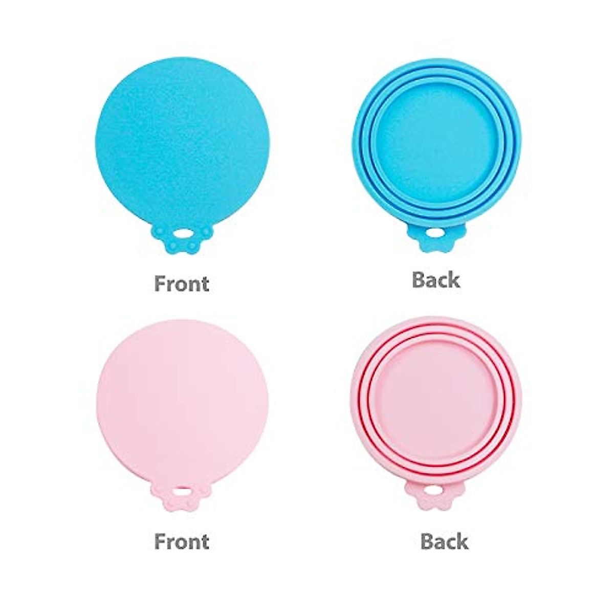 Yobbai 6 pack Pet Food Can Lids, Food Safe BPA Free & Dishwasher Safe, Can Covers Most Standard Size Dog and Cat Can Tops