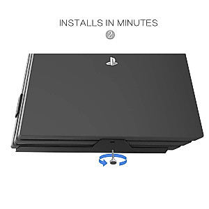 Monzlteck Wall Mount for PS-4 pro,Near or Behind TV, Space Saving,Easy to Install