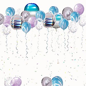 Cheerland Iridescent Balloon bouquet Holographic Party Decorations Birthday Balloon Arch Bachelorette Bridal Baby Shower Graduation Christmas New Year Party Supplies