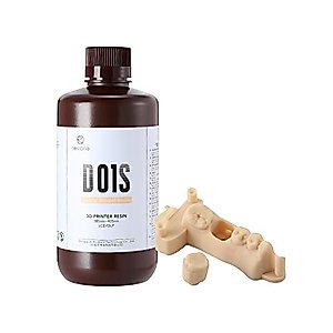 RESIONE 3D Printer Resin, D01S Dental Model Resin for Restoration Implant Study Models High Dimensional Accuracy with Not Warped and Very Low Shrinkage for LCD DLP MSLA 3D Printing