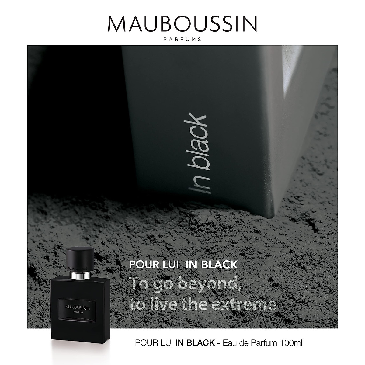 Mauboussin - Pour Lui In Black 100ml (3.3 Fl Oz) - Eau de Parfum for Men - Woody & Oriental Scents