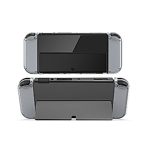 ECHZOVE Nintendo Switch OLED Protective Case, Switch OLED Clear Cover Case TPU Case for Joyons, Case for Nintendo Switch OLED 2023