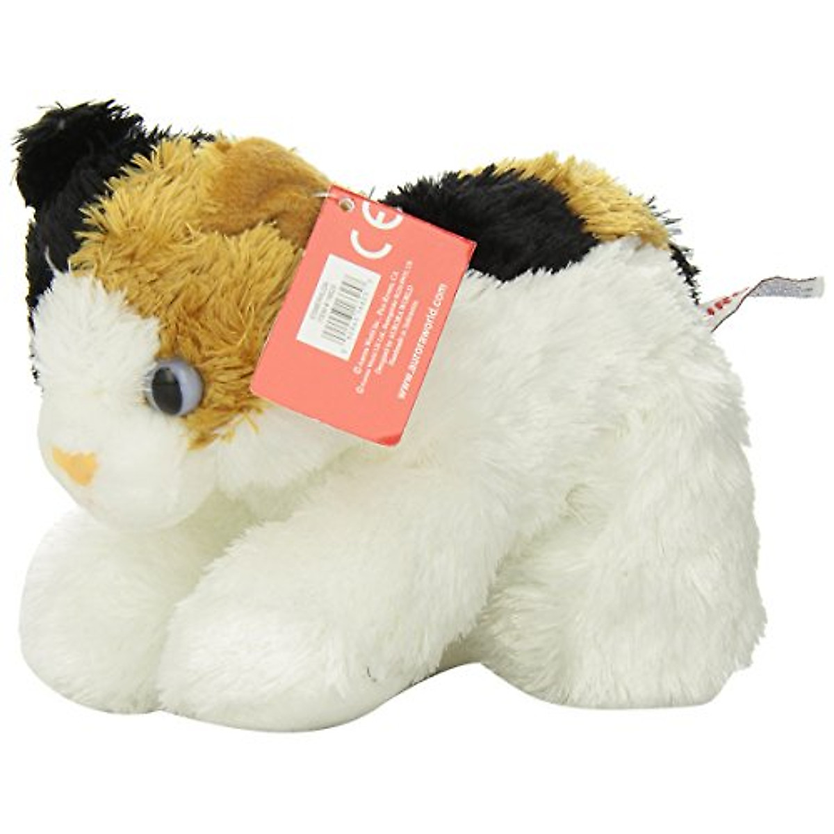 Aurora® Adorable Mini Flopsie™ Esmeralda™ Stuffed Animal - Playful Ease - Timeless Companions - White 8 Inches