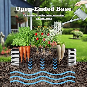 ZFHgarden Raised Garden Bed, 4x2x1ft Raised Beds for Gardening Outdoor for Vegetables Flowers Ground Planter Box，Galvanized Raised Garden Beds