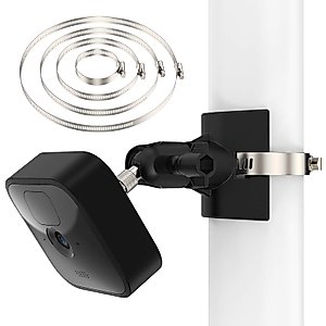 Blink Camera Pole Mounting Bracket, Blink Outdoor 4 Blink Outdoor 3 Blink XT2 Wall Railing Mount Bracket by HOLACA,Applicable Pipe Diameter Size 1.18-7.87 inch (30mm-200mm) (1 Pack)