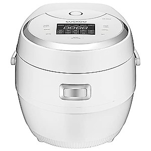 CUCKOO CR-1020F | 10-Cup (Uncooked) Micom Rice Cooker | 16 Menu Options: White Rice, Brown Rice & More, Nonstick Inner Pot, Designed in Korea | White (Renewed)