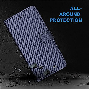 WWAAYSSXA Compatible with iPhone 13 6.1 inch Wallet Case Wrist Strap Lanyard and Leather Flip Card Holder Stand Cell Accessories Phone Cover for iPhone13 5G i i-Phone i13 iPhone13case Women Men Blue