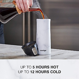 Contigo Couture AUTOSEAL Vacuum-Insulated Stainless Steel Travel Mug, 14 oz, Cloud Burst