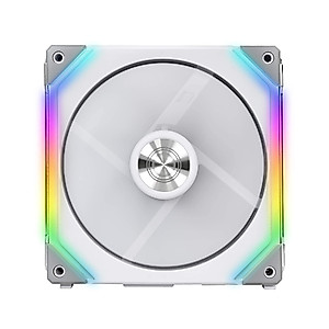 Lian Li UNI Fan SL140 Double Pack White with Controller (ARGB 140mm LED PWM Daisy-Chain) (SL140-2 White Cooler)