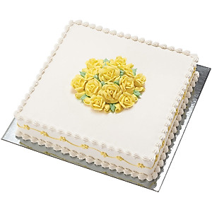 Wilton Silver 12-Inch Square Cake Platters, 5 Count