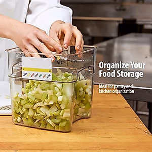 Cambro FreshPro 4Qt Food Storage Container in Clear for Industrial and Kitchen Use, Pantry Organization and Food Freshness