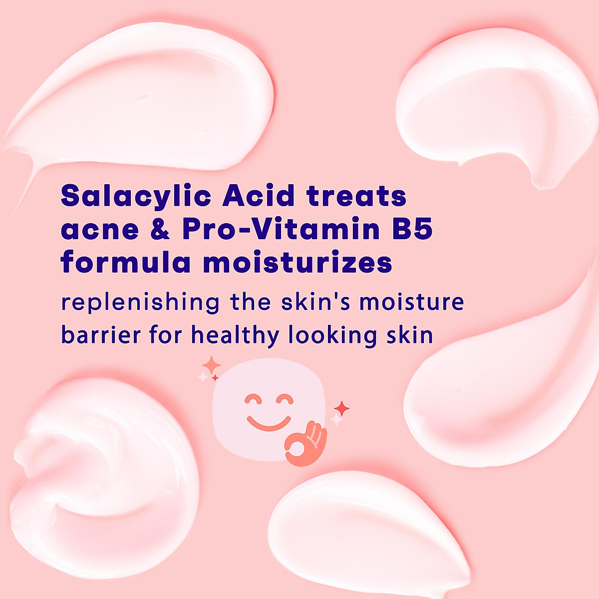 Clean & Clear Essentials Dual Action Oil-Free Facial Moisturizer, Salicylic Acid Acne Treatment with Pro-Vitamin B5 Moisturizes While Treating Acne & Helping to Prevent Pimples, 4 fl. Oz (Pack of 3)