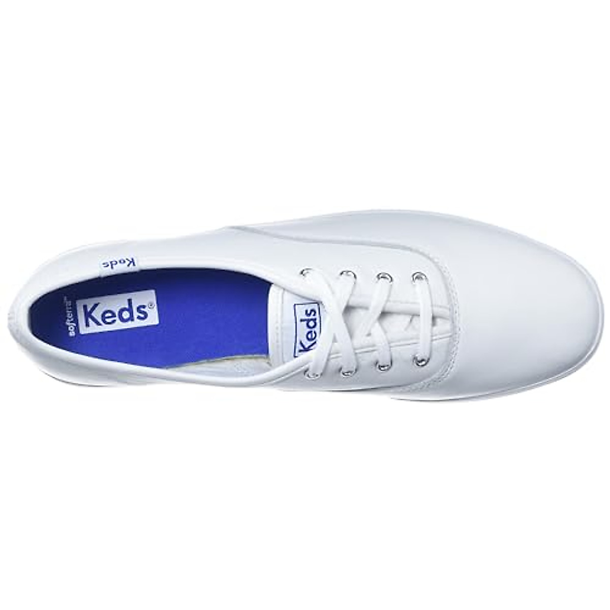Keds Women's Champion Lace Up Sneaker, White Leather, 6.5
